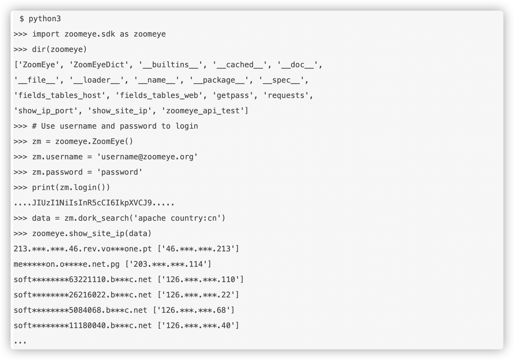 ZoomEye Search Engine for Internet Asset Discovery
